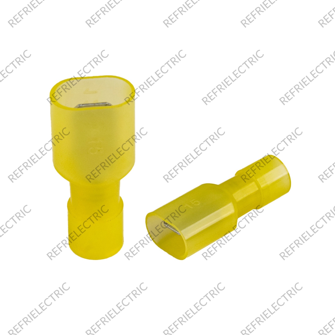 VCP - TERMINAL TIPO FASTON MACHO AISLACION COMPLETA AMARILLO TEV0083 ...