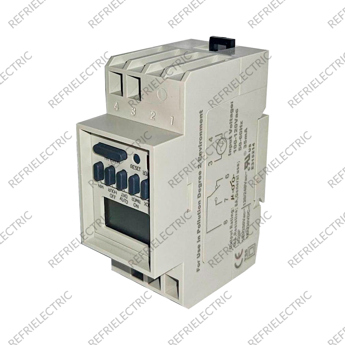 PROGRAMADOR SEMANAL DIGITAL 110V PLASTICO GRIS EBCHQ | Almacén ...