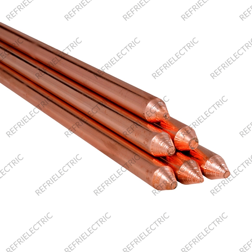 VARILLA COBRE COPPERWELD 2.40 MTS X 5/8" COBRE | Almacén Refrielectric