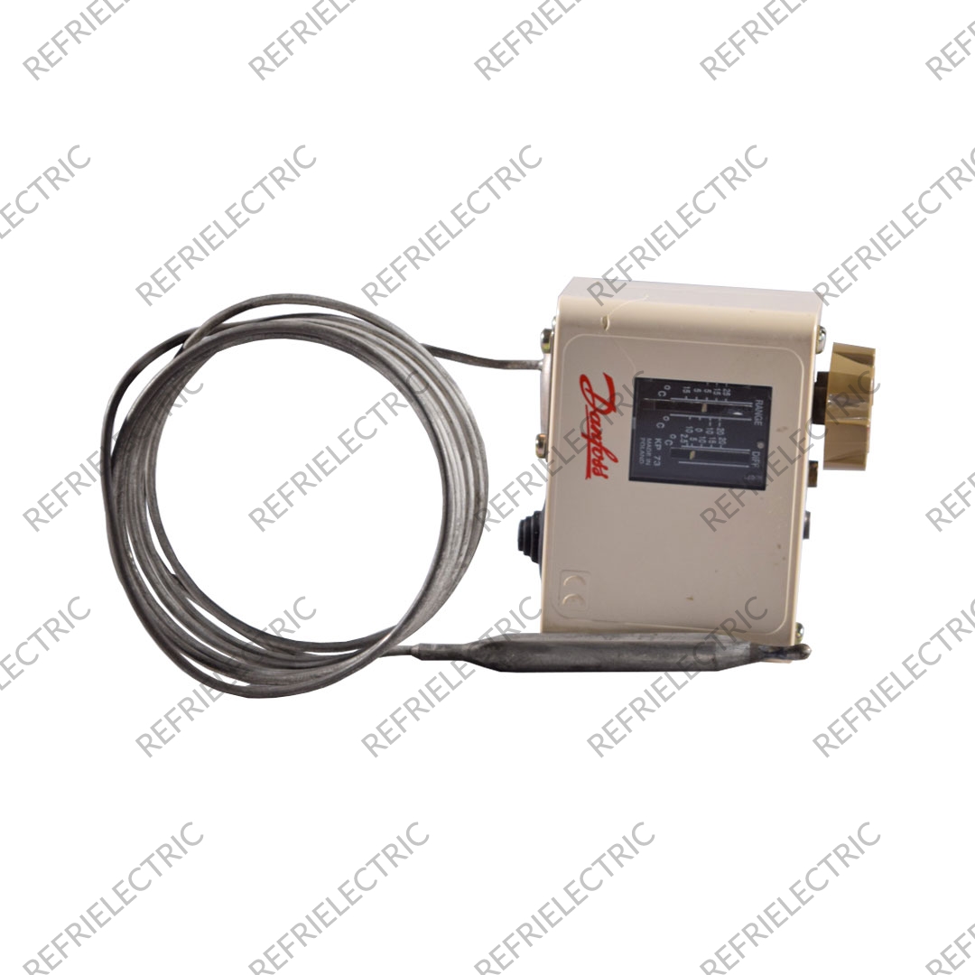 DANFOSS - TERMOSTATO AJUSTABLE -25° A +15° CON CAPILAR KP73 060L114366 | Almacén Refrielectric